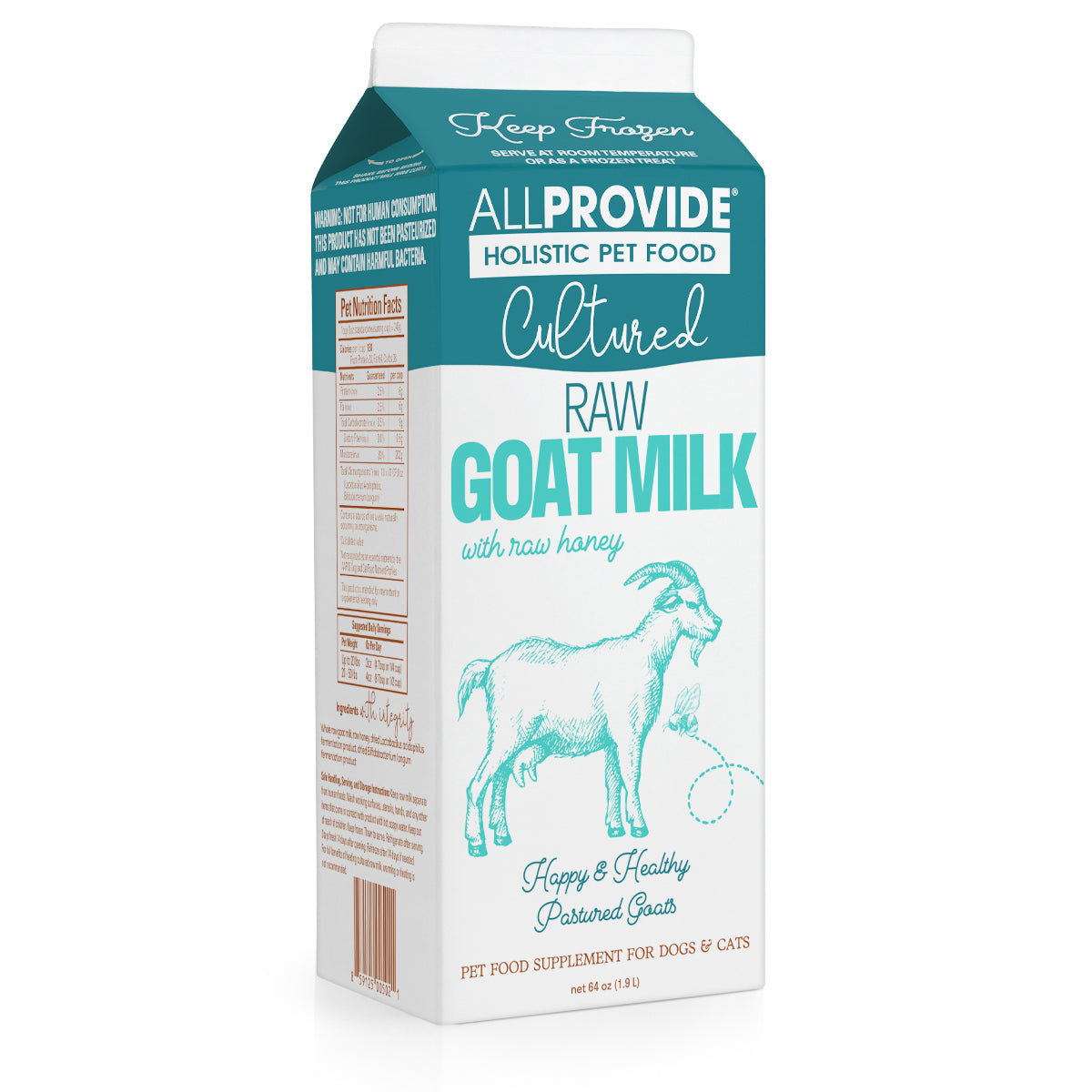 Raw Goats Milk Half Gallon(64oz) – Allprovide